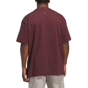 Adidas Basketball T-shirt Asia Sizing 'burgundy