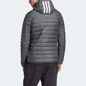 Adidas Hooded Down Jacket With Logo