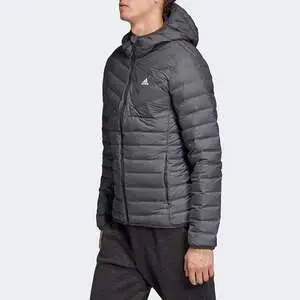 Adidas Hooded Down Jacket With Logo