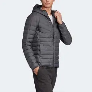 Adidas Hooded Down Jacket With Logo