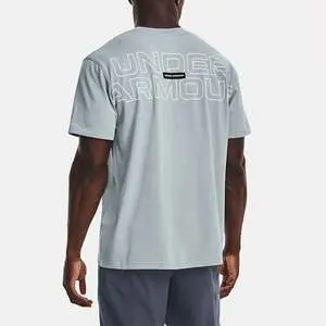 Under Armour Outline Heavyweight T-shirt 'grey Blue