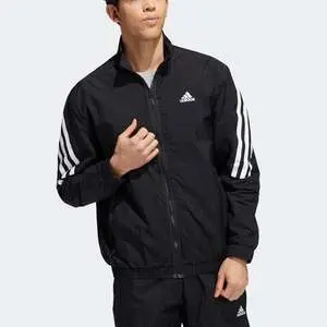 Adidas Classic Logo Printing Zipper Hooded Jacket
