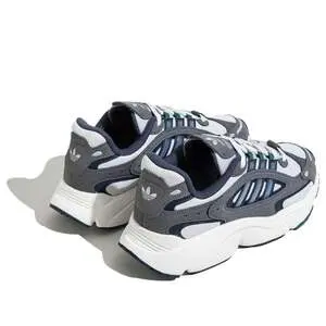Adidas Ozmillen Lace Up Sneakers - Grey/green