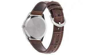 Casio Analog Quartz Watch With Leather Strap