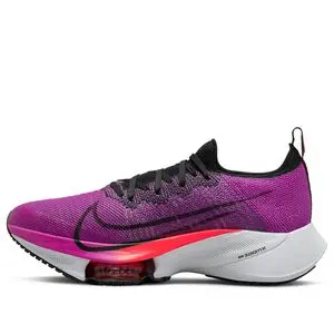 Nike Nike Air Zoom Tempo NEXT% Flyknit Running Shoes Hyper Violet/black/flash Crimson