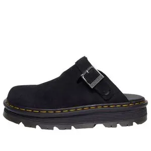 Dr. Martens Zebzag Suede Slingback Platform Mule - Black