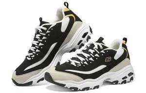 Sketchers D'lites Sneakers - Black/beige/white