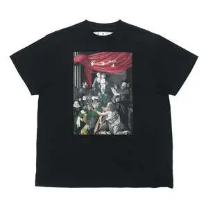 Off-White Caravaggio Painting Short Sleeve T-shirt - Black