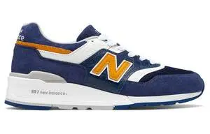 NEW BALANCE 997 Made In Usa "navy Mustard" Sneakers - Blue/yellow