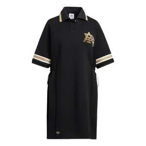 Adidas Collegiate Polo Dress - Black/gold