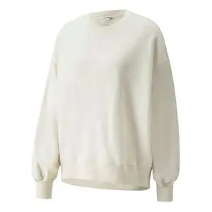 PUMA Logo Embroidery Round-neck Sweatshirt