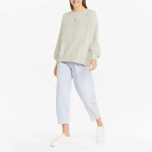 PUMA Logo Embroidery Round-neck Sweatshirt
