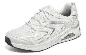 Sketchers Tres-air Vision Airy Athletic Shoes - White/silver