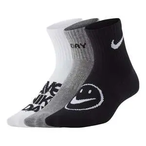 Nike Lightweight Crew Socks - Black/white/grey