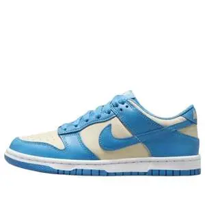 Nike Dunk Low Lace Up Sneakers - Blue Beyond/beach/white