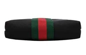 Gucci Canvas Shoulder Messenger Bag With Web Stripe