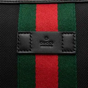 Gucci Canvas Shoulder Messenger Bag With Web Stripe