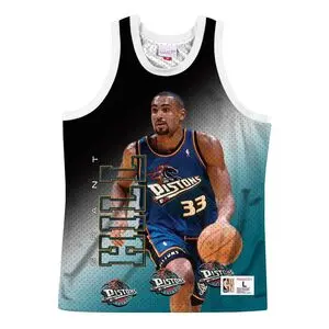 Mitchell & Ness X Nba Detroit Pistons Grant Hill #33 Jersey - Blue/black