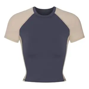 Nike X Skims Matte Shine Mix Short-sleeve Crop Top