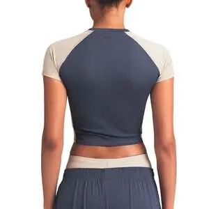Nike X Skims Matte Shine Mix Short-sleeve Crop Top