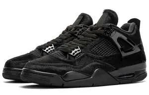 JORDAN Air 4 Retro X Olivia Kim 'no Cover' Sneakers - Black/black
