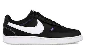 Nike Court Vision Low Premium Sneakers - Black/white