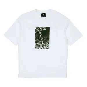 JORDAN X Union La Dunk Printing Sports Round Neck T-shirt Asia Sizing - White