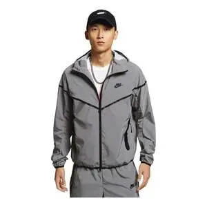 Nike Tech Woven Flash Jacket - Silver/black
