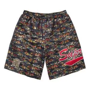 Supreme Floral Jacquard Shorts - Navy