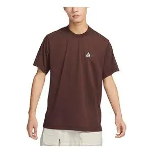 Nike Dri-fit Adv Goat Rocks Short-sleeve Top - Brown
