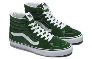 VANS Sk8-hi High Top Lace-up Sneakers - Green/white