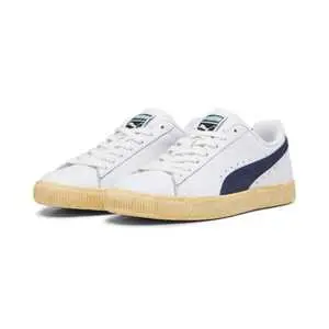 PUMA Clyde Vintage Sneakers - White/navy/yellow