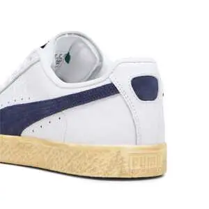 PUMA Clyde Vintage Sneakers - White/navy/yellow