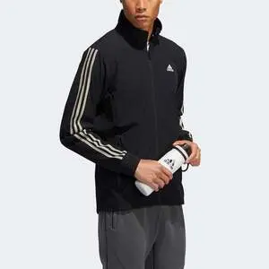 Adidas Cool Touch Track Jacket With Sporty Stripes