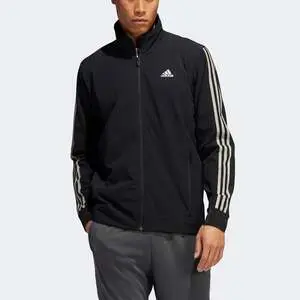 Adidas Cool Touch Track Jacket With Sporty Stripes