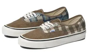 VANS Factory Authentic 44 Dx Cord Plaid Sneakers - Brown/white