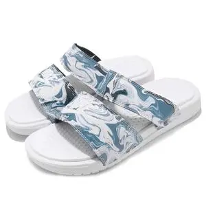Nike Benassi Duo Ultra Slide Sandals - Blue/white
