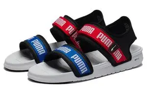 PUMA Signature Softride Casual Sandals - Black/red/blue