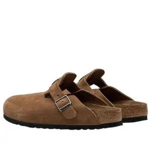 BIRKENSTOCK Boston Soft Footbed Clogs - Dark Tea