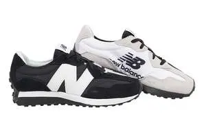 NEW BALANCE 327 'collective Black' Gs327bw1 Low Top Sneakers - Black/white