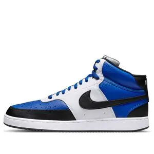 Nike Court Vision Mid Sneakers - White/blue/black
