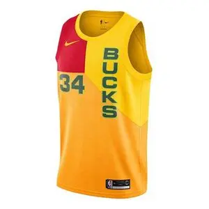 Nike Giannis Antetokounmpo Milwaukee Bucks Swingman Jersey - Yellow
