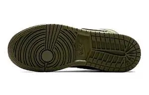 JORDAN 1 Retro Mid 'olive Canvas - Green