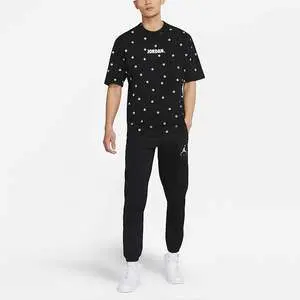 JORDAN Logo Print Crew Neck Short-sleeved