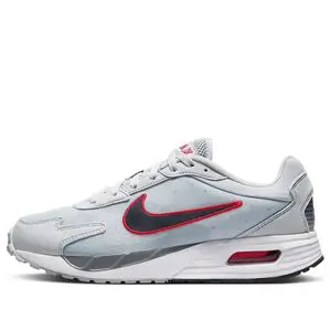 Nike Max Solo Cool Grey Sneakers - Grey/red/white