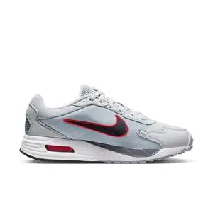Nike Max Solo Cool Grey Sneakers - Grey/red/white
