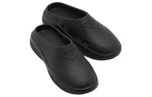 Prada Foam Rubber Mules - Black