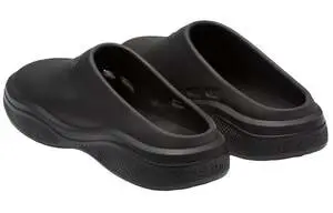 Prada Foam Rubber Mules - Black
