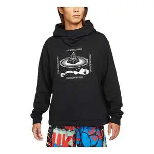 Nike Kyrie Alphabet Printing Pullover Hoodie - Black