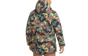JORDAN Camouflage Print Hooded Down Jacket